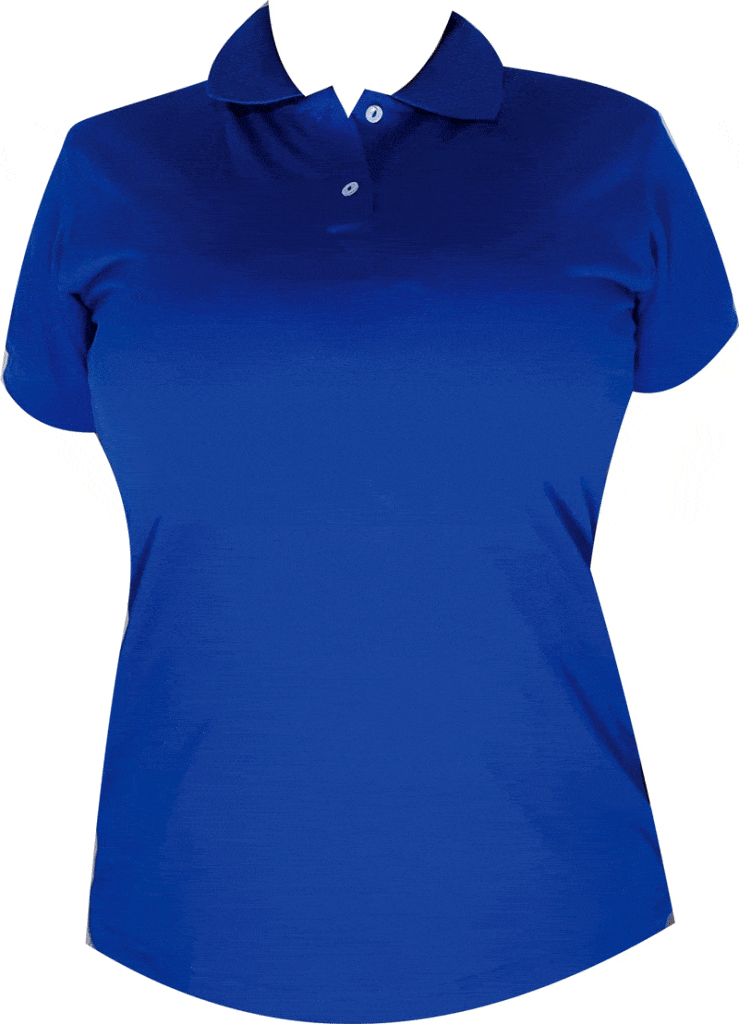 Camiseta Tipo Polo Azul Rey Mujer - Uniformes